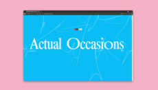 Actual Occasions - Patterns of {} - Digital Media Bremen